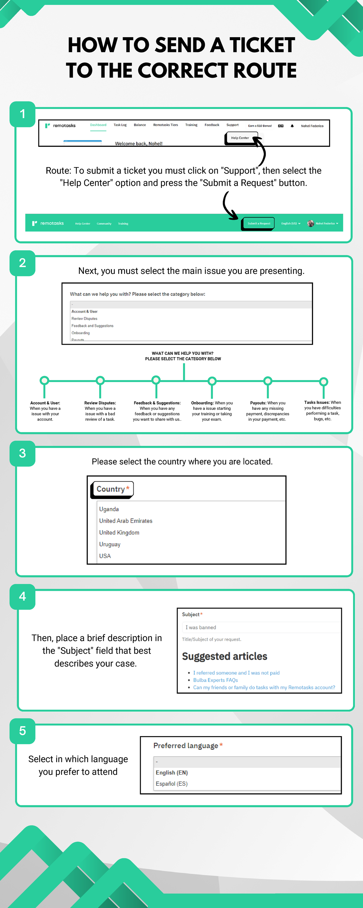 How to Open a Support Ticket - Feedback & Suggestions: When you have ...