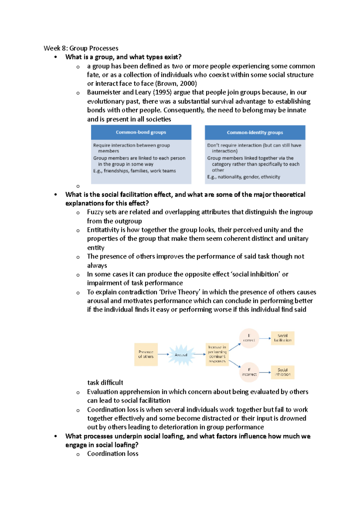 Content Week 8, 9 and 10 including diagrams and pictures - Week 8 ...