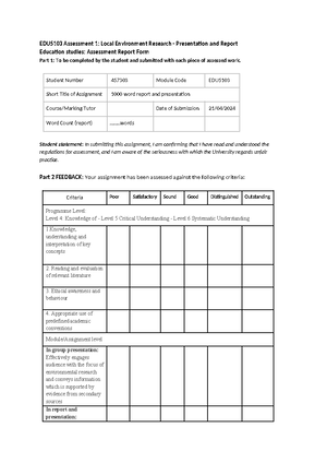 PGCE Assignment 2 (Af L) - ASSIGNMENT COVER SHEET 2016/ This assignment ...