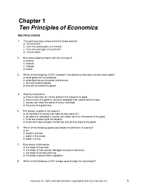 Tesbank micro Chap05 - no answer. - Chapter 5 Elasticity and Its ...