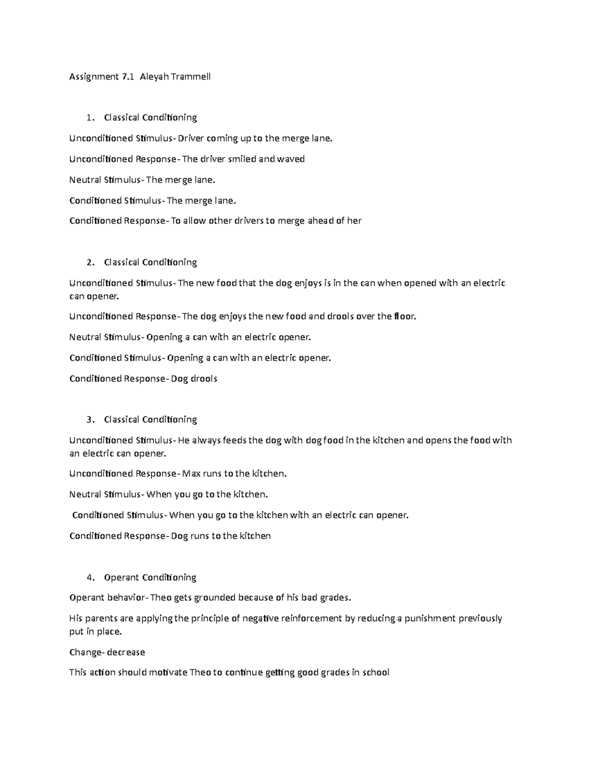 Assignment 7.1 Aleyah Trammell - Assignment 7 Aleyah Trammell Classical ...