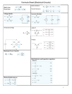 Sheet 1 Electric Machines and Control - Electrical Machines and Control ...