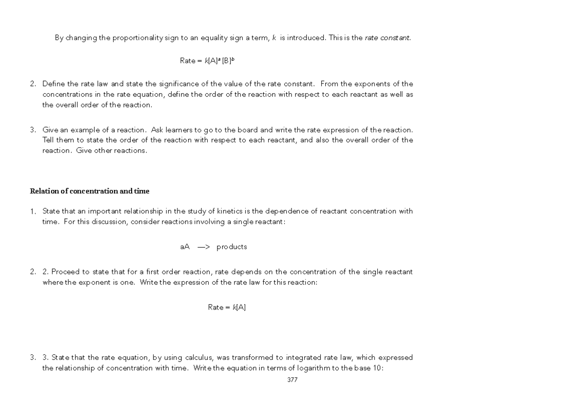 General Chemistry 2 (35) - By changing the proportionality sign to an ...