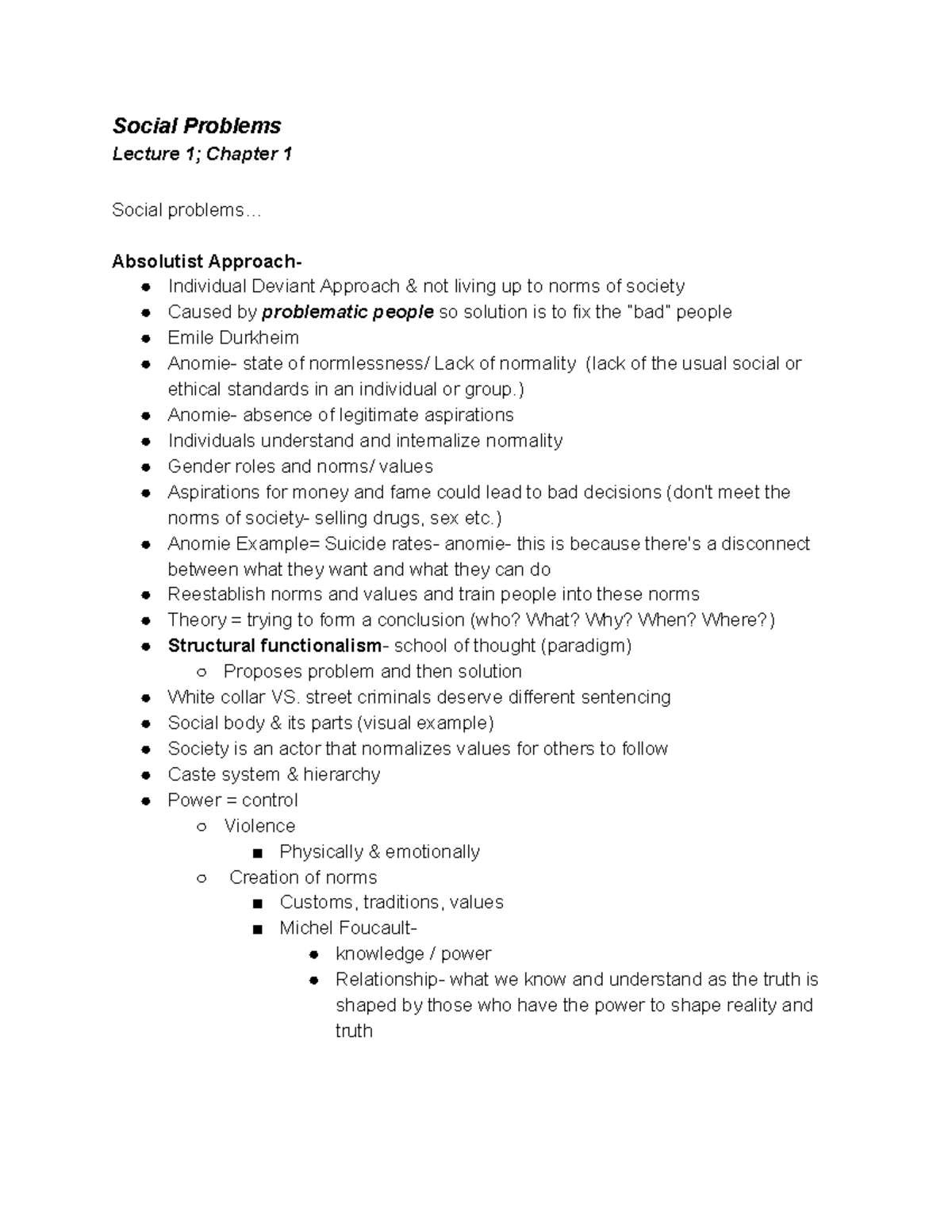 Social Problems Lecture 1 Chapter 1 2 Social Problems Lecture 1 Chapter 1 Social Problems 4227