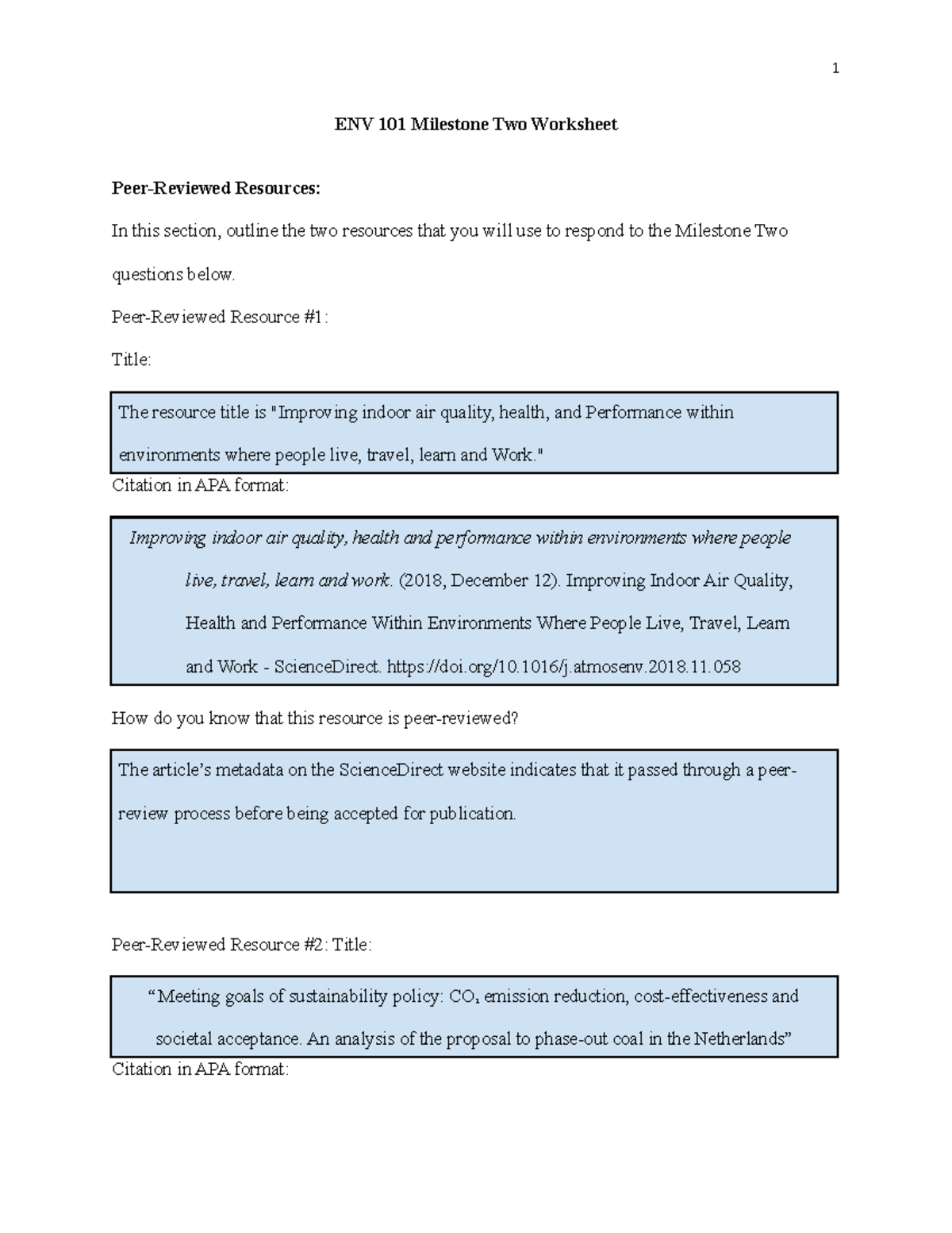 5 2 Final Project Milestone Two Sustainable Solution For Environmental Issue Env 101 Milestone