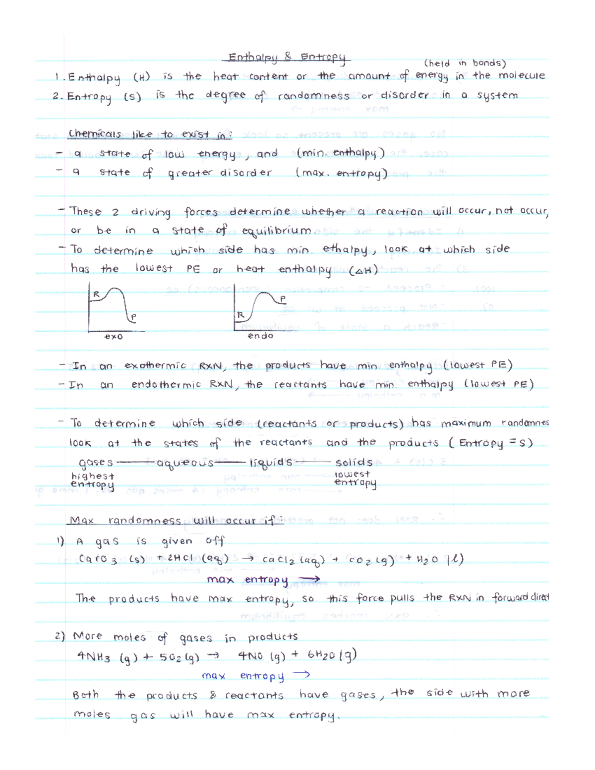 2-enthalpy-entropy chem lecture 3-11 great - CHEM 110 - SFU - Studocu