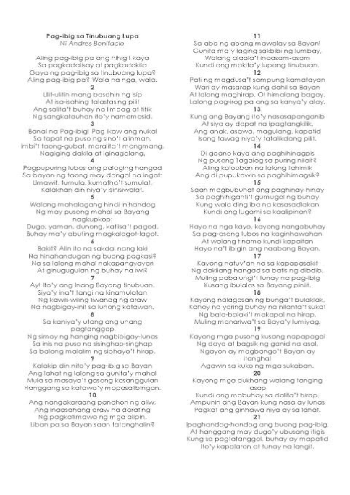 Ang Ama - filipino - Economic Management - Studocu