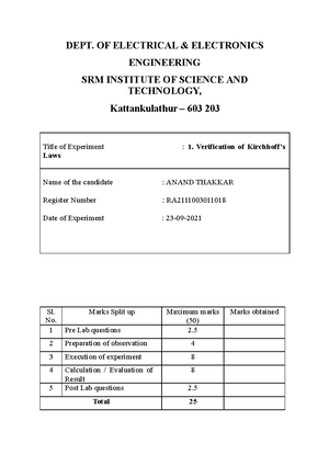 RL RC RLC BEEE Notes Module 01 Handwritten RL RC RLC - Basic Electrical ...