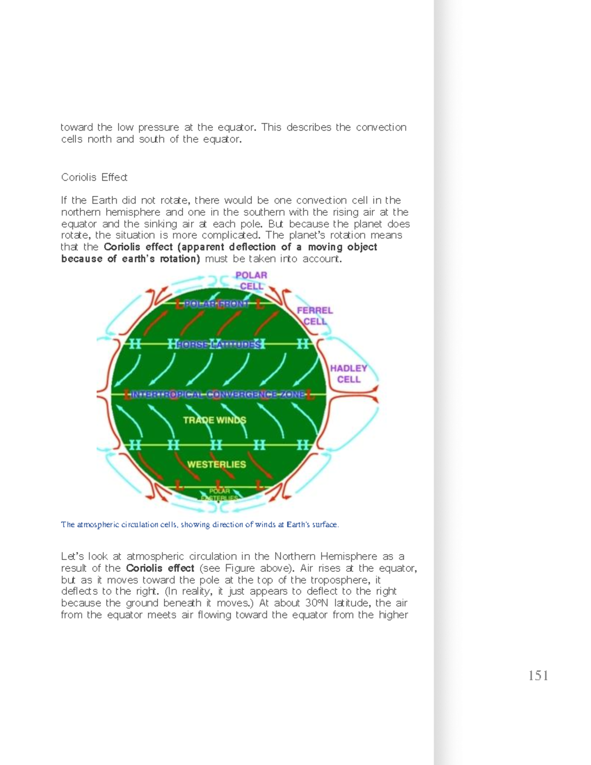 Earth Science (16) - toward the low pressure at the equator. This ...