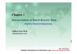 CRE Ch2 - Lecture notes 2-1 - Chemical Reaction Enginerring - Studocu