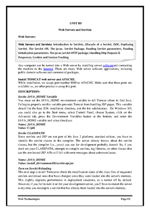 JSP Application Development Notes - JSP Application Development: The ...