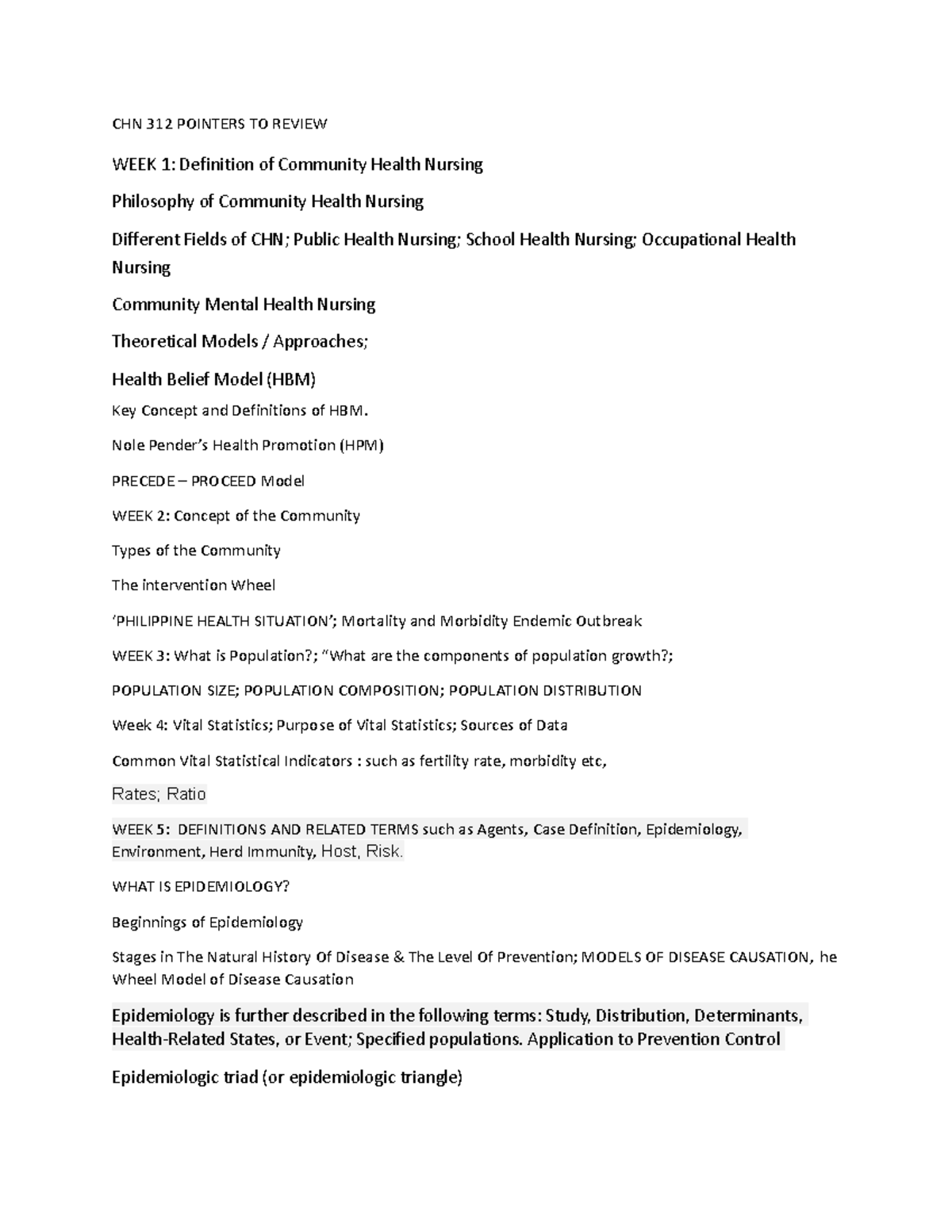 CHN-312- Pointers-TO- Review-prelimd - CHN 312 POINTERS TO REVIEW WEEK 1: Definition of ...