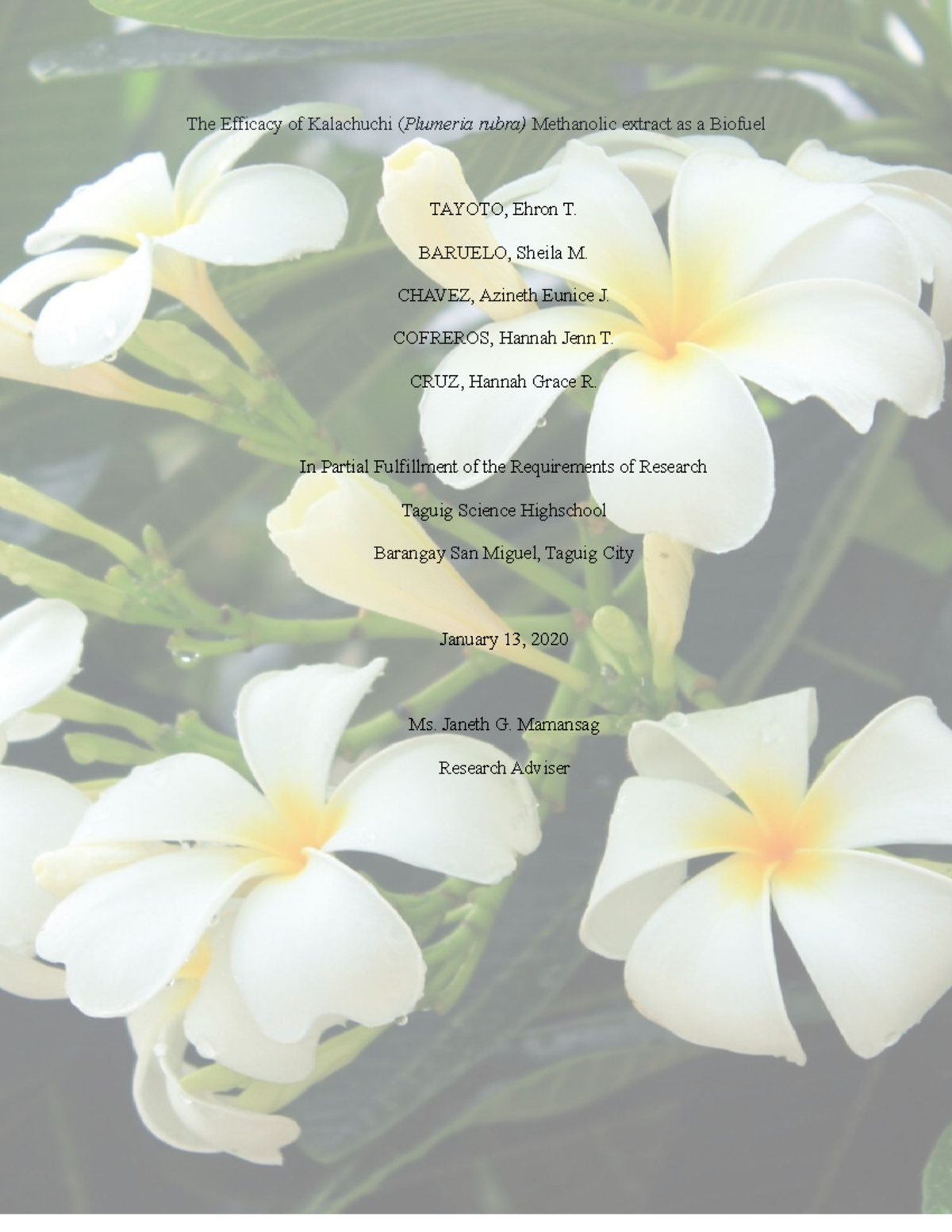 Group-4-pasteur-the-efficacy-of-kalachuchi-plumeria-rubra-methanolic ...