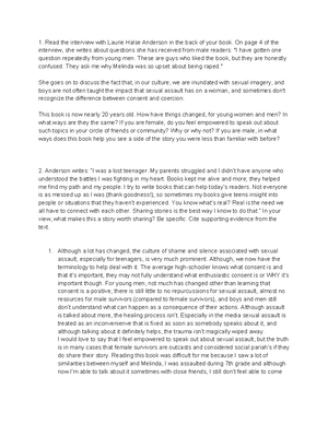 All American Boys Secondary Assignment Questions - Consider the cover ...