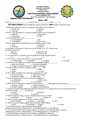 SLHT TLE Cookery 7 - SELF-LEARNING HOME TASK (SLHT) Subject : Cookery Grade : 7 Quarter : 2 Week ...