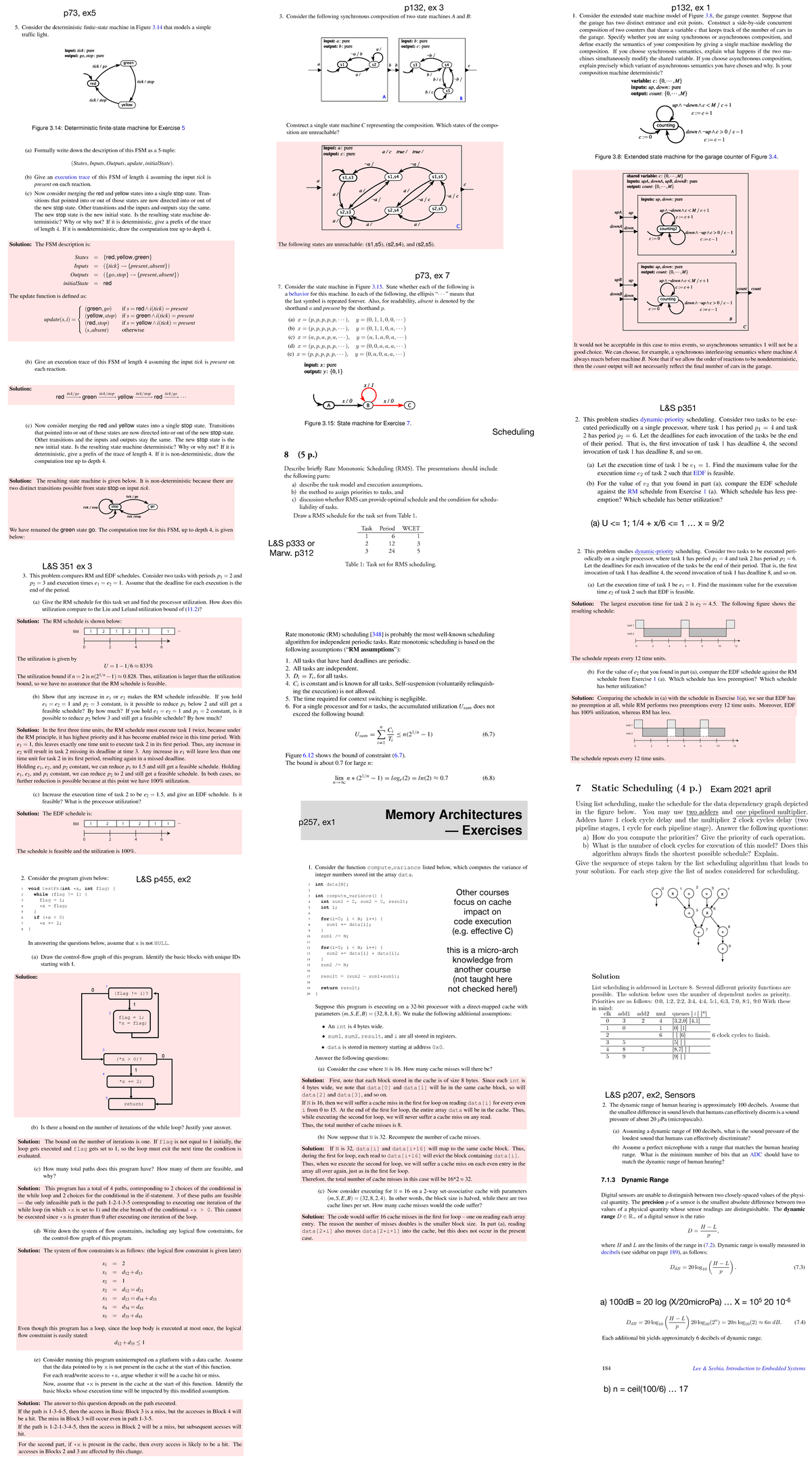 Figures examprep 2 - Consider the following synchronous composition of two state machines A and ...