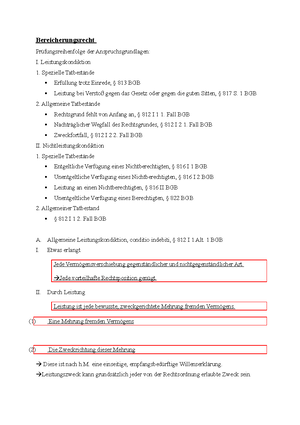 Go A - GoA Anspruchsgrundlagen: Ansprüche aus echter, berechtigter ...