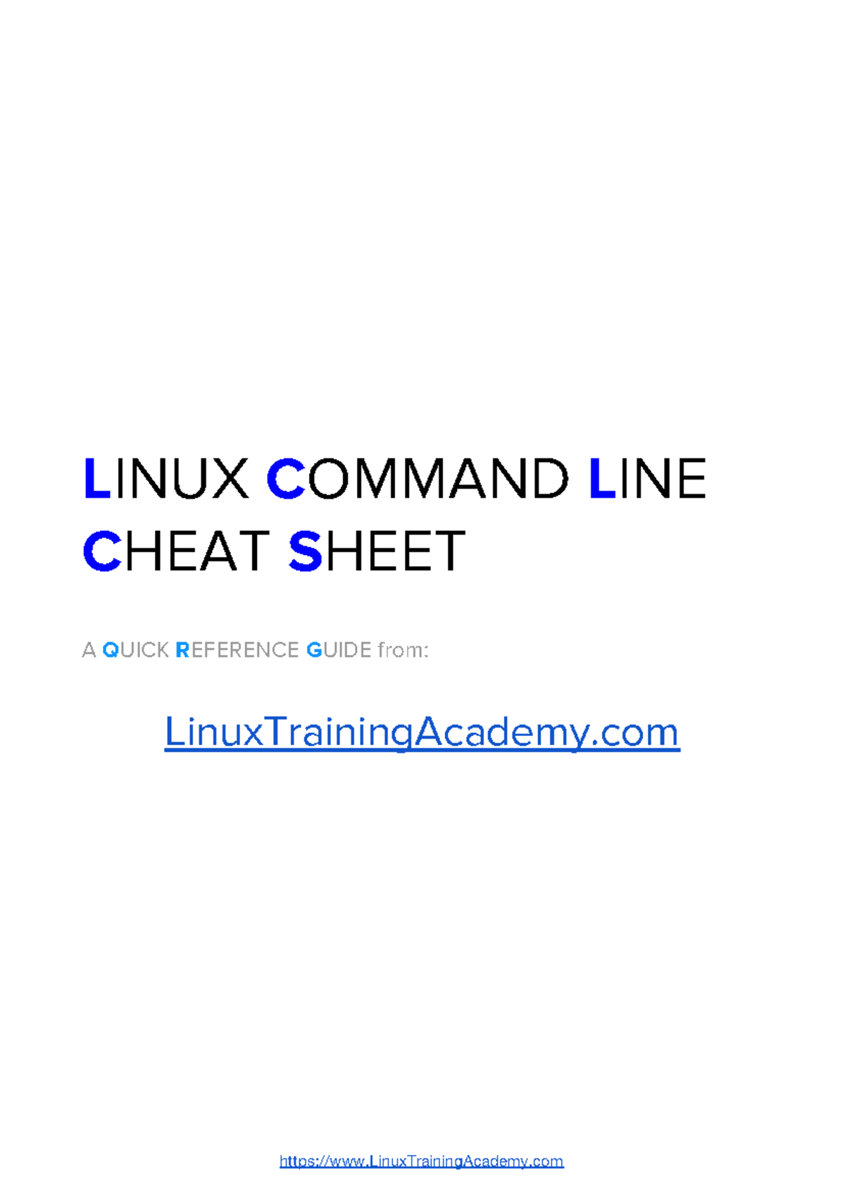 Linux Command Line Cheat Sheet - L INUX C OMMAND L INE C HEAT S HEET A ...
