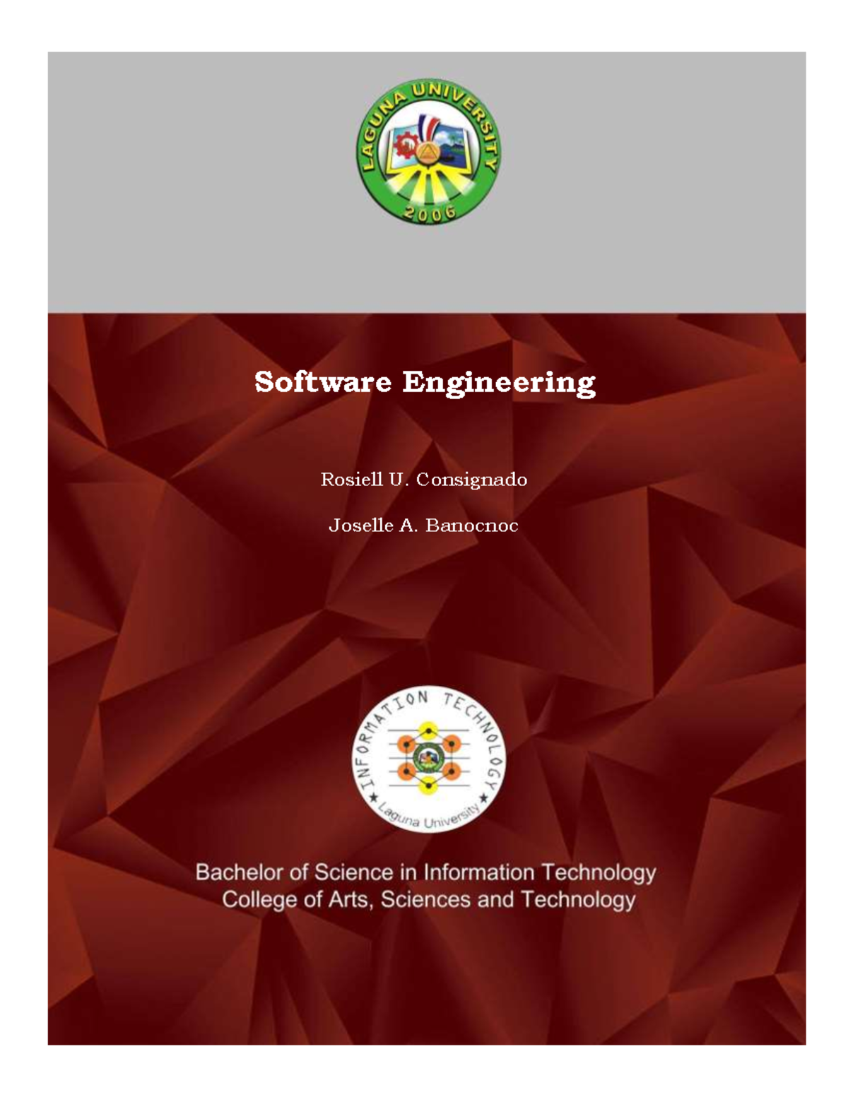 It 3120 Software Engineering Final I Software Engineering Rosiell U Consignado Joselle A 