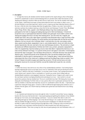 DIM4 - Task 1 - n/a - DIM4 - DIM4 Task 1: Assessment Planning A: When ...