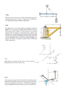 Statics Quiz 2 - quiz - Eng Tech 3SD3 - Studocu
