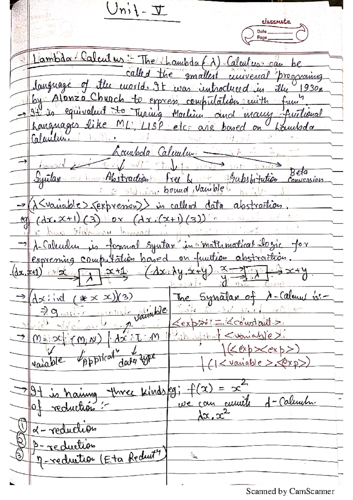 Unit-5-notes - CP4161 PPL Notes for engineering CSE 1st year ...