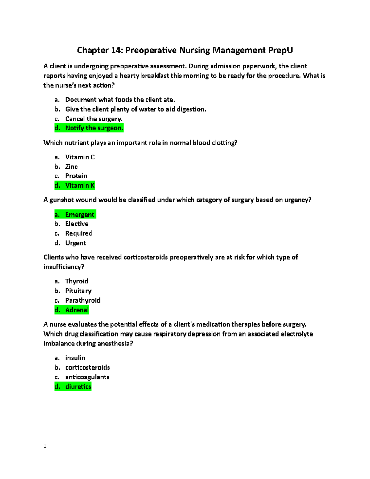 Preoperative Nursing Management Prep U - During admission paperwork ...
