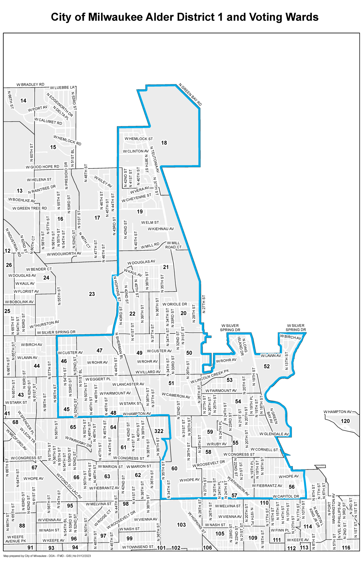 Alder Districtsand Voting Wards 1 - 12 13 14 15 16 17 18 19 20 21 22 23 ...