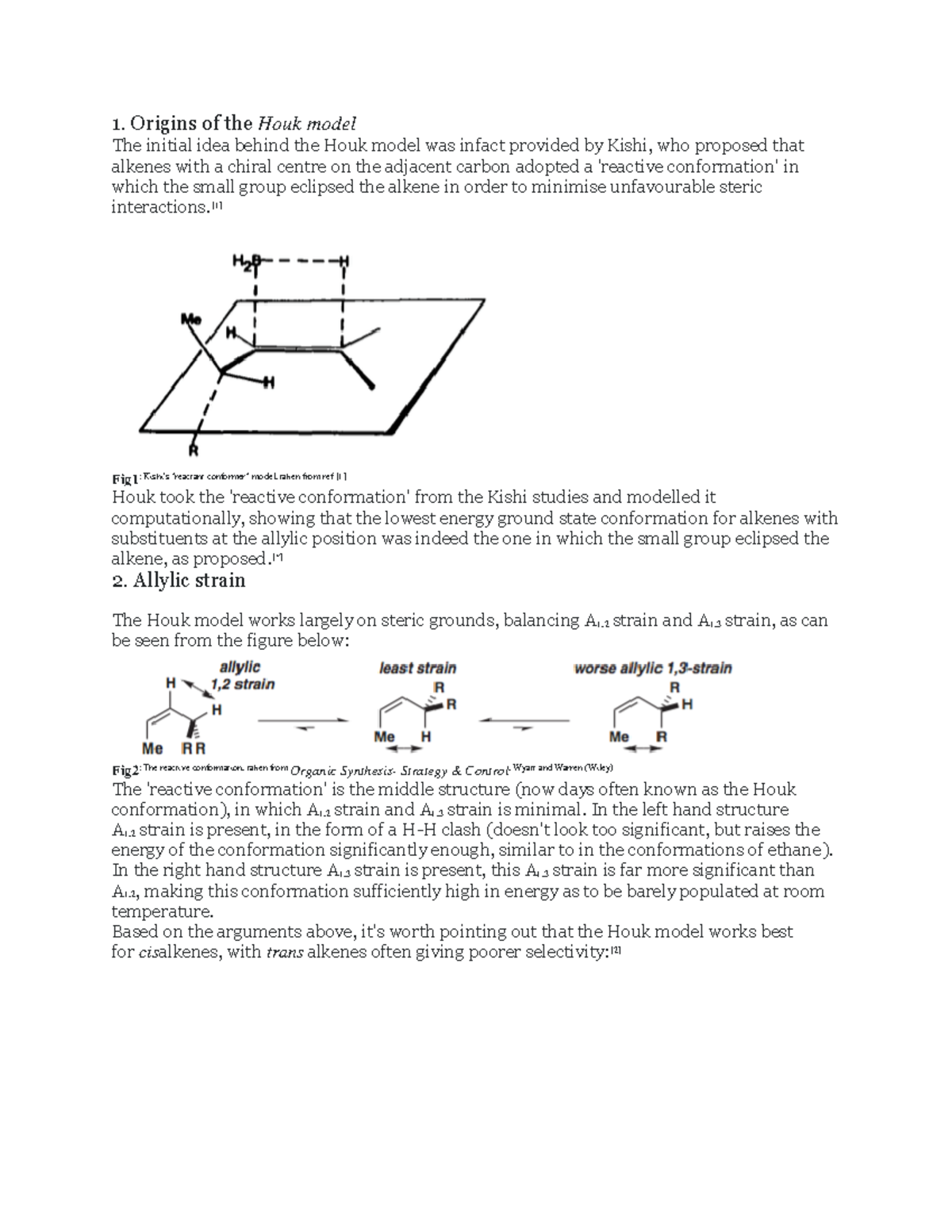 Houk model - Lecture notes 4 - 1. Origins of the Houk model The initial ...