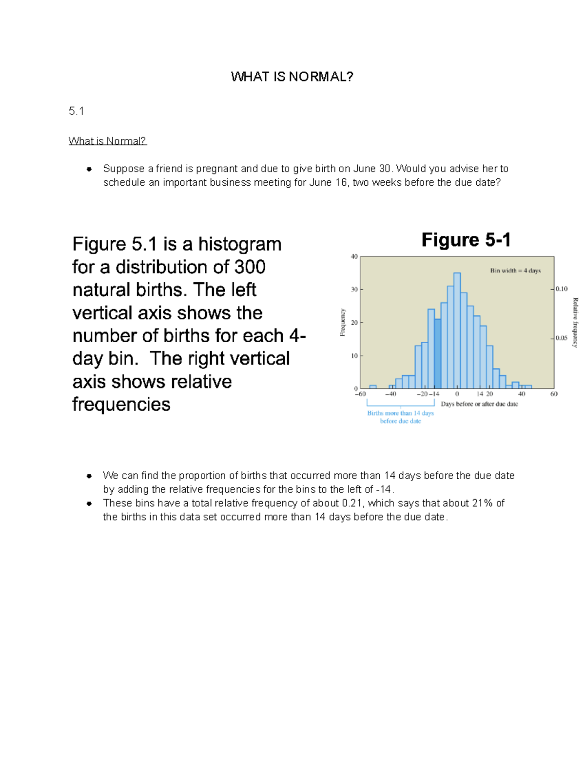 Mth 155 Chapter 51 Notes What Is Normal What Is Normal 5 What Is Normal Suppose A Friend 9581