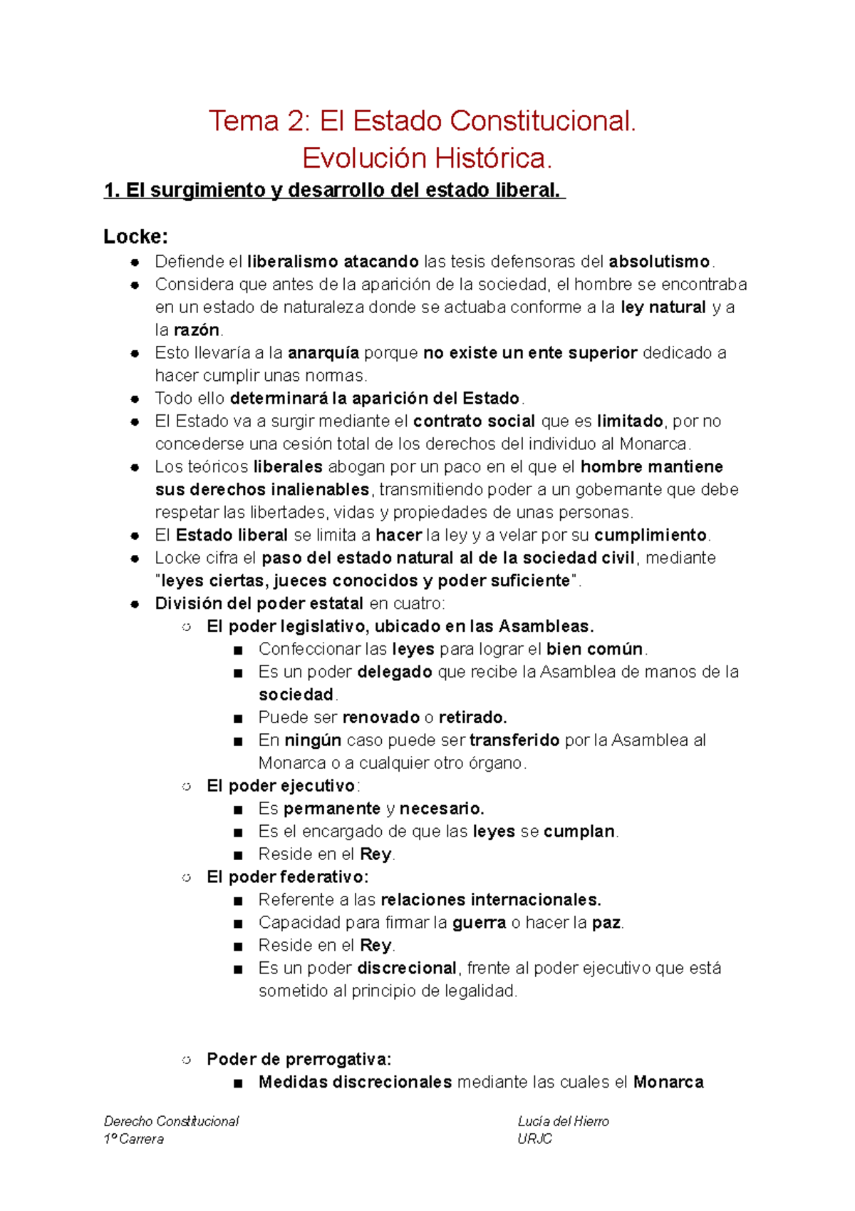 +Tema 2 El Estado Constitucional. Evolución Historica - Tema 2: El ...