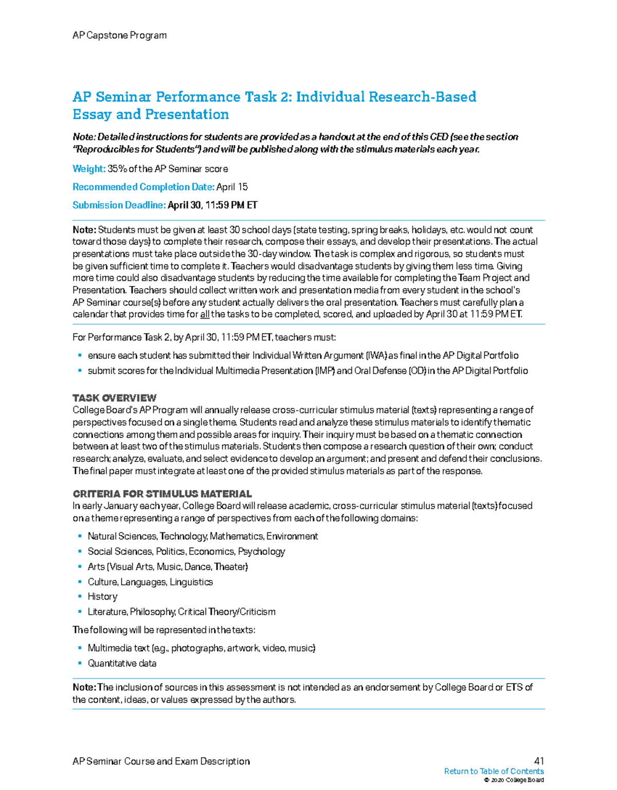 Kami Export - TP#2 - Essay - AP Seminar Performance Task 2: Individual ...
