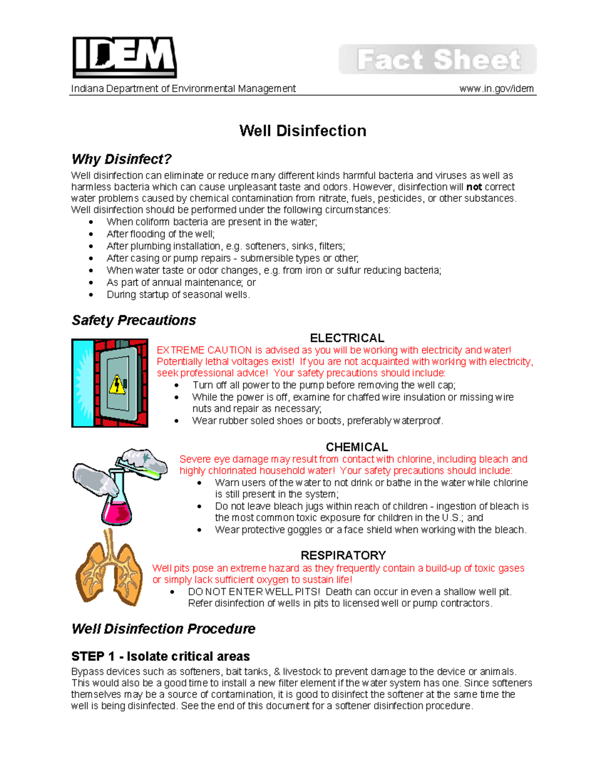 Welldisinfection 2013 05311715036621 - Indiana Department of ...
