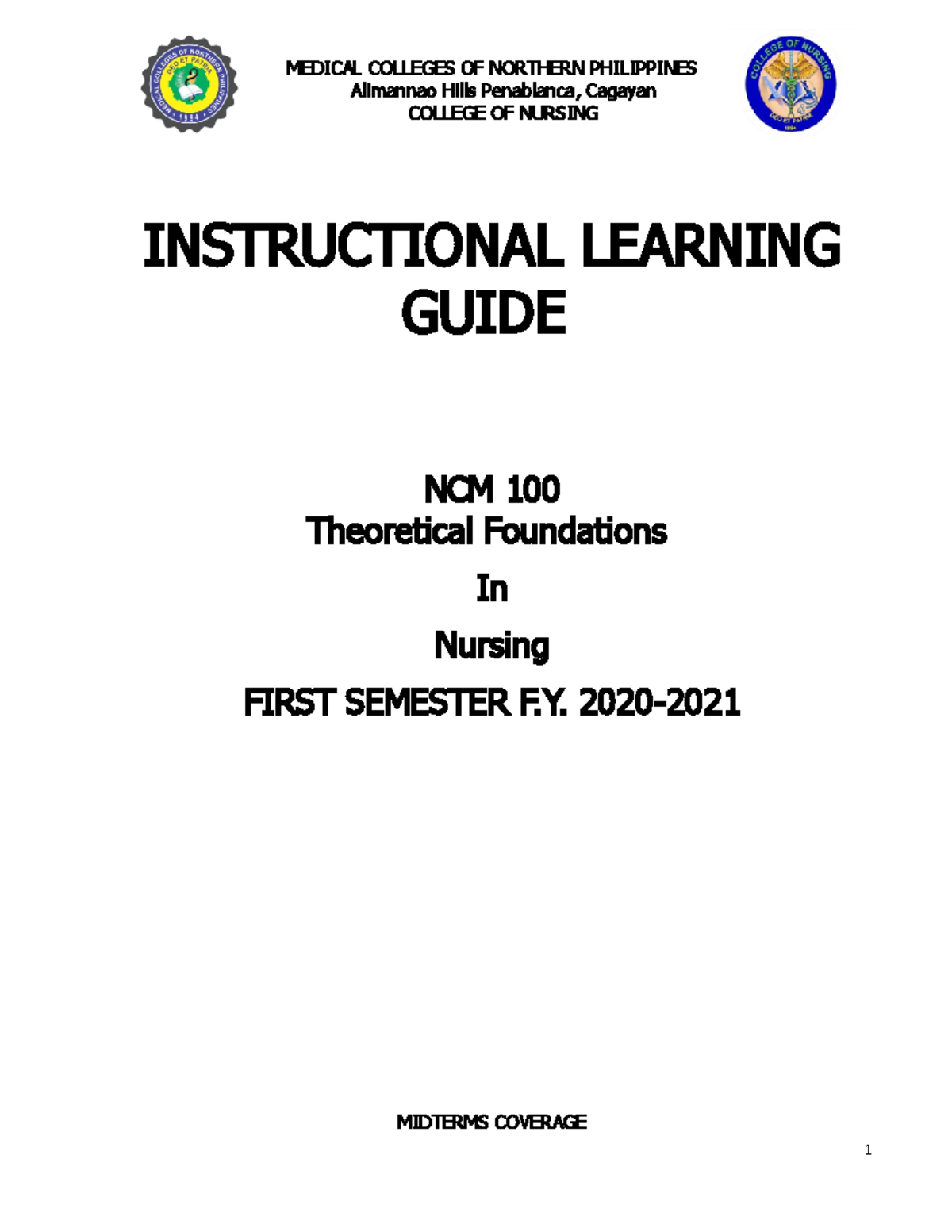TFN Midterms ILG 1 1 - Reviewer - Alimannao Hills Penablanca, Cagayan ...