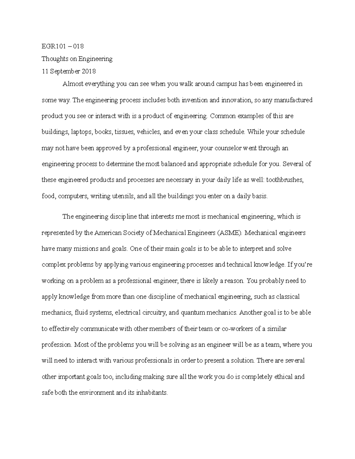 Thoughts on Engineering - EGR101 – 018 Thoughts on Engineering 11 ...