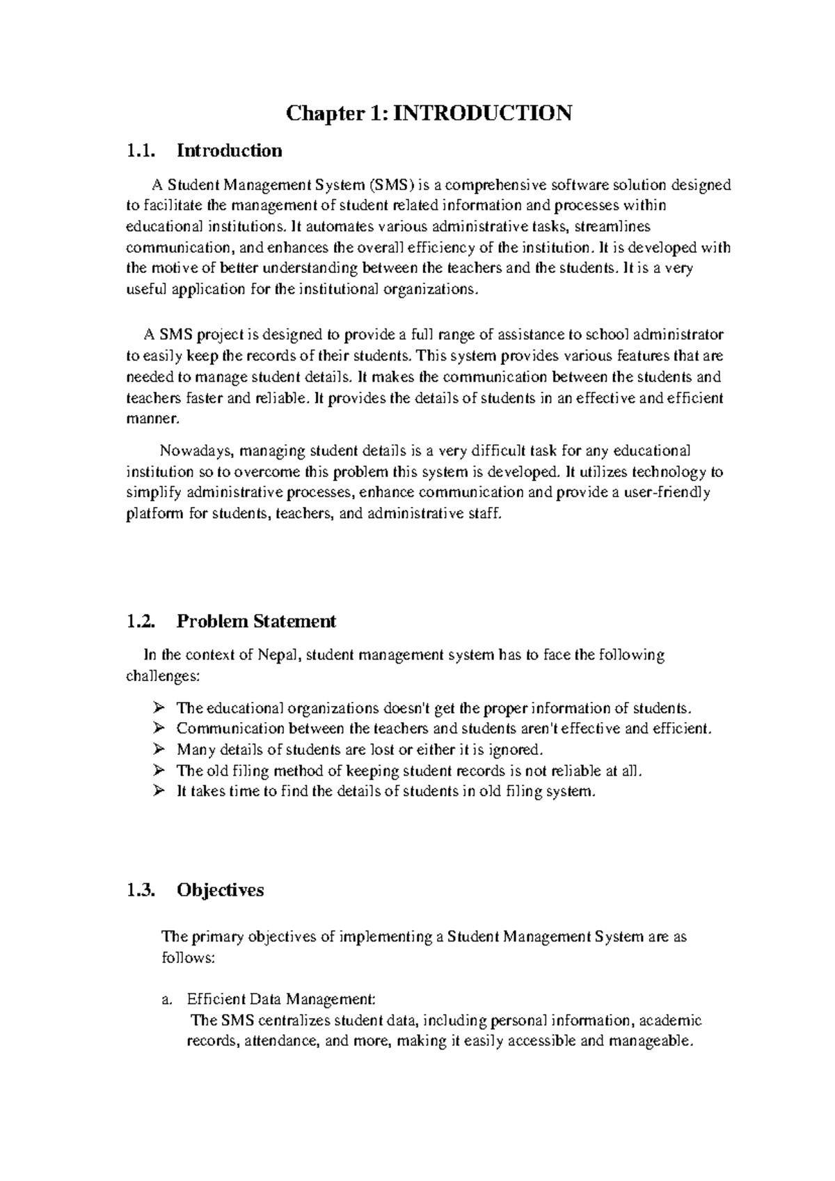 Pr1 - just assignment - 1. Introduction Chapter 1: INTRODUCTION A ...