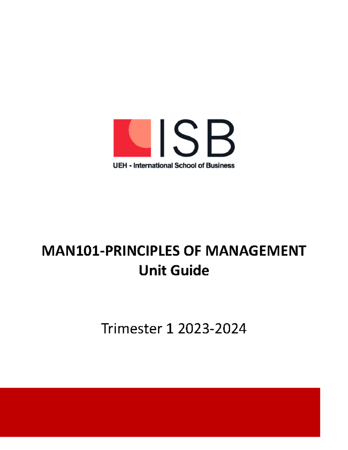 MAN101 Principles of Management - Nguyen Hoang Le - MAN 101 ...