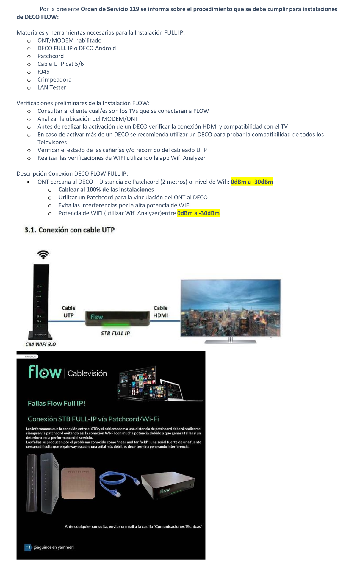 Procedimiento para instalaciones de DECO FLOW - Por la presente Orden ...