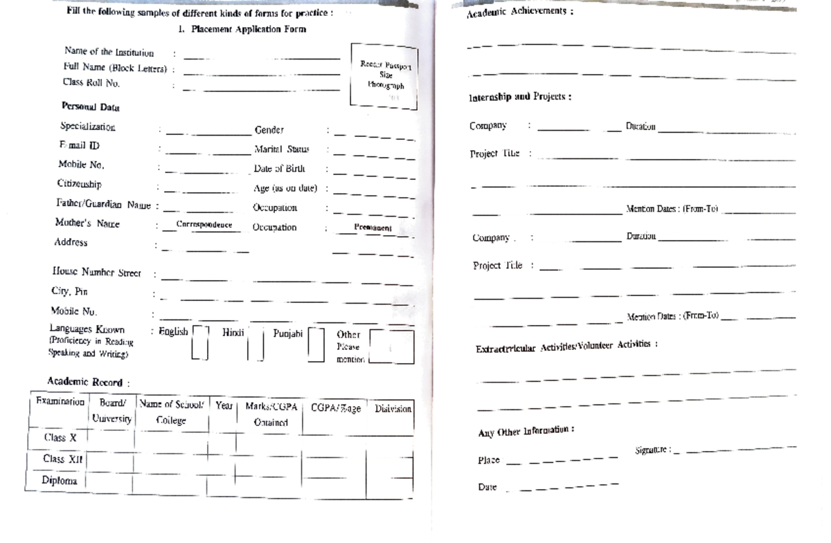 Adobe Scan 23-Jun-2023 - Fll the following samples of different kinds ...
