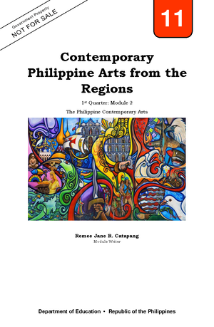 Lesson 2 - The Subject of Art - Contemporary Philippine Arts from the ...