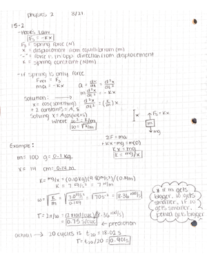 general physics - PH 2300 - Studocu