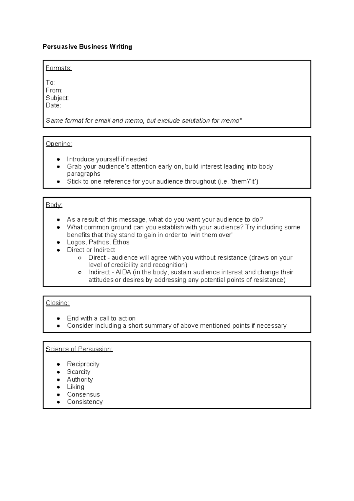 MC Midterm Notes - MC under Prof Akanksha Rath - Persuasive Business ...