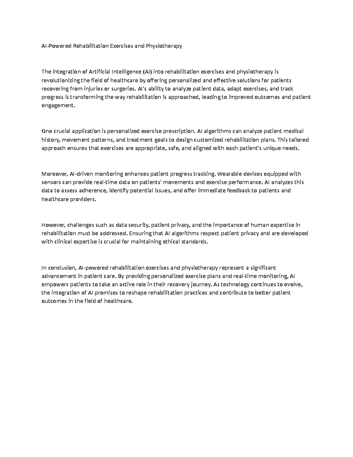 AI27 - Artificial Intelligence (AI) has emerged as a transformative ...