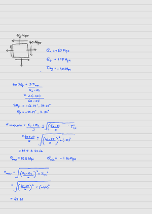 Maths Formula - Solid mechanics - Studocu