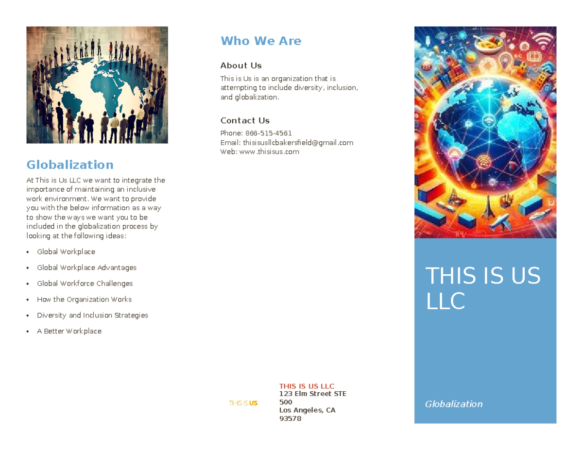 HRM 320 - Final Project - Globalization At This is Us LLC we want to ...