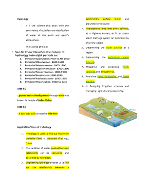 Hydrology Notes Ce 410 Hydrology Topic Evaporation Water Budget