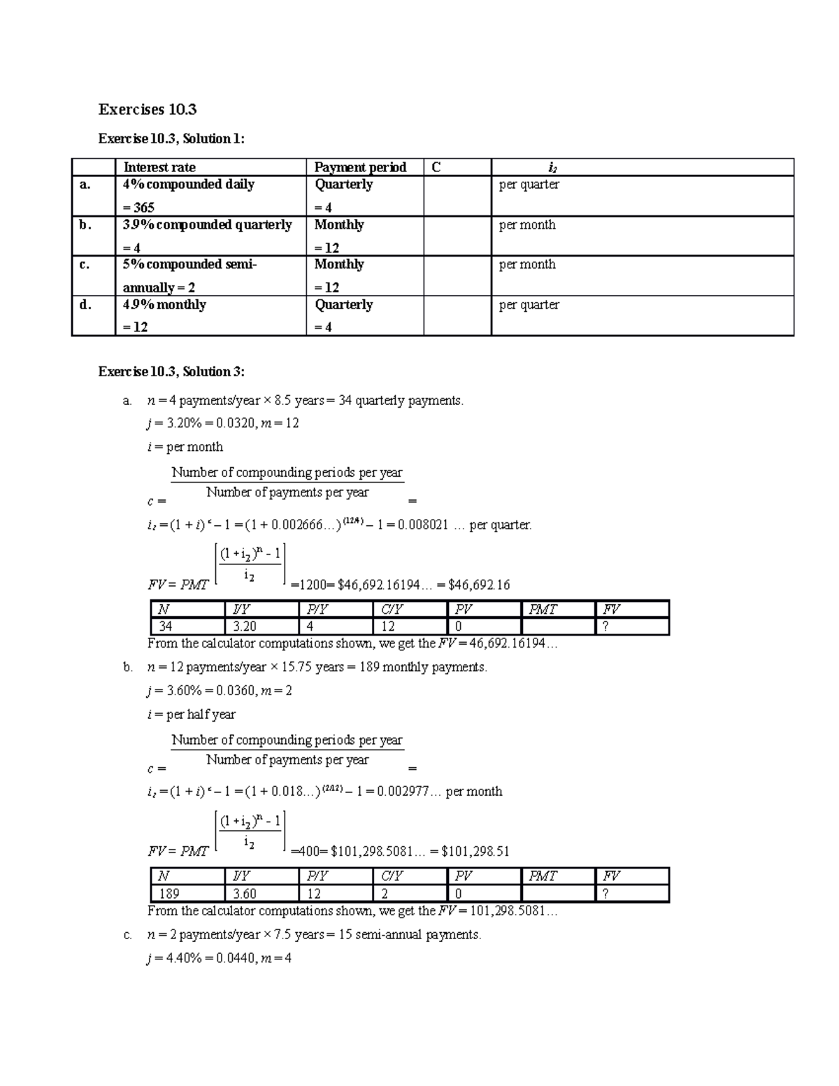 Exercises 10 - manual solutions for Chapter 10. Exercise 10.3 - Exercises 10. Exercise 10 ...