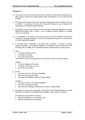 03 Presentation s20 final gripping gaap - Solution 3. a) The objective ...