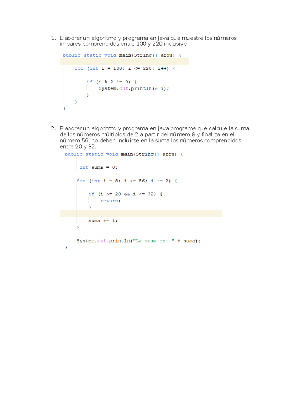 Fundamenteo Session 8 - TAREA - Elaborar un algoritmo y programa en ...