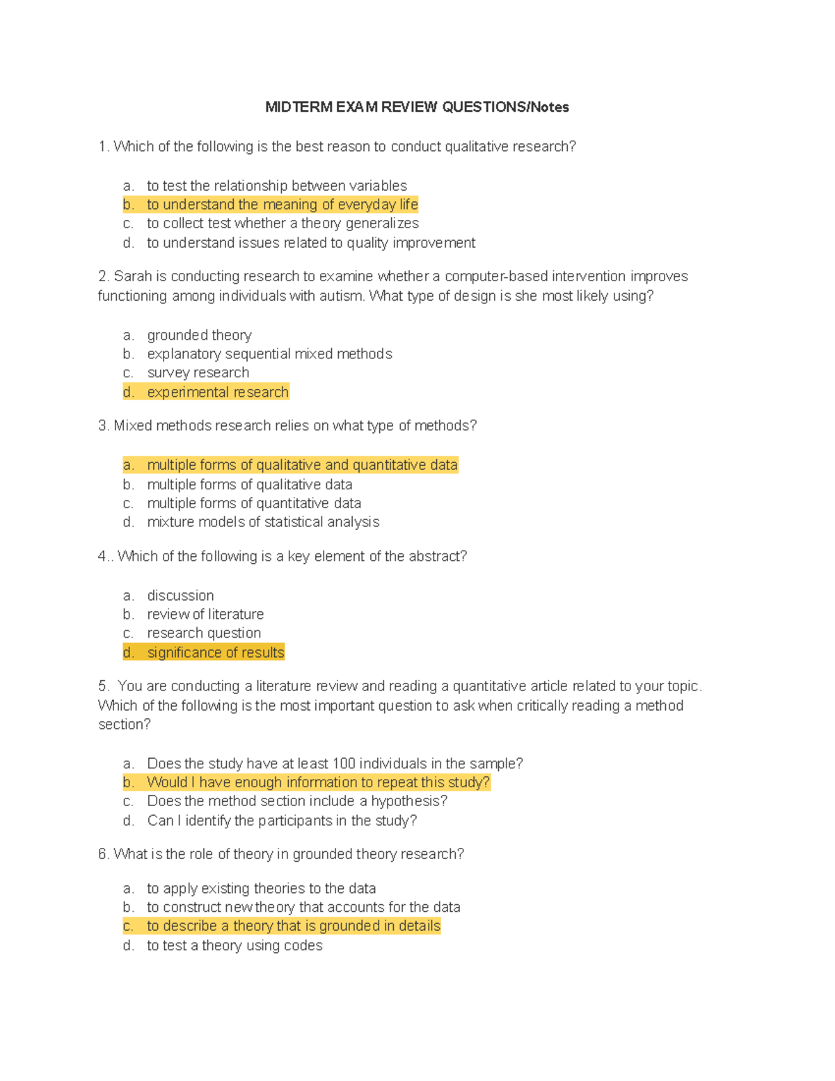 CM578 Midterm EXAM Review Questions Notes - MIDTERM EXAM REVIEW ...
